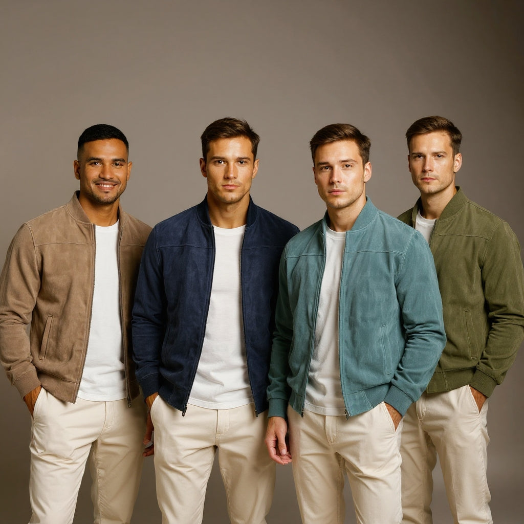 DUMONT LYON | VESTE BOMBER EN CUIR SUEDE HOMME – Dumont Lyon